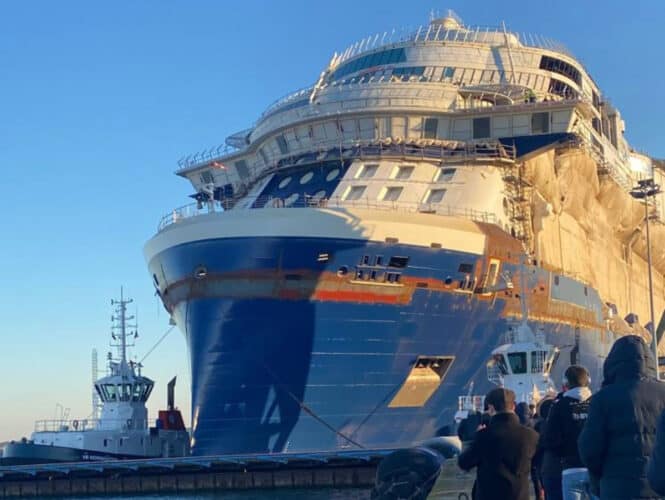 Fourth Edge-Class Celebrity Cruise Ship Floats Out at Shipyard
