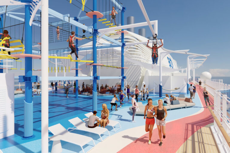 New Princess Cruise Ship to Feature First Rollglider at Sea