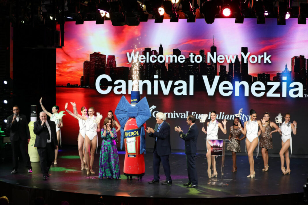 Carnival Venezia Makes Long-Awaited Debut From New York City