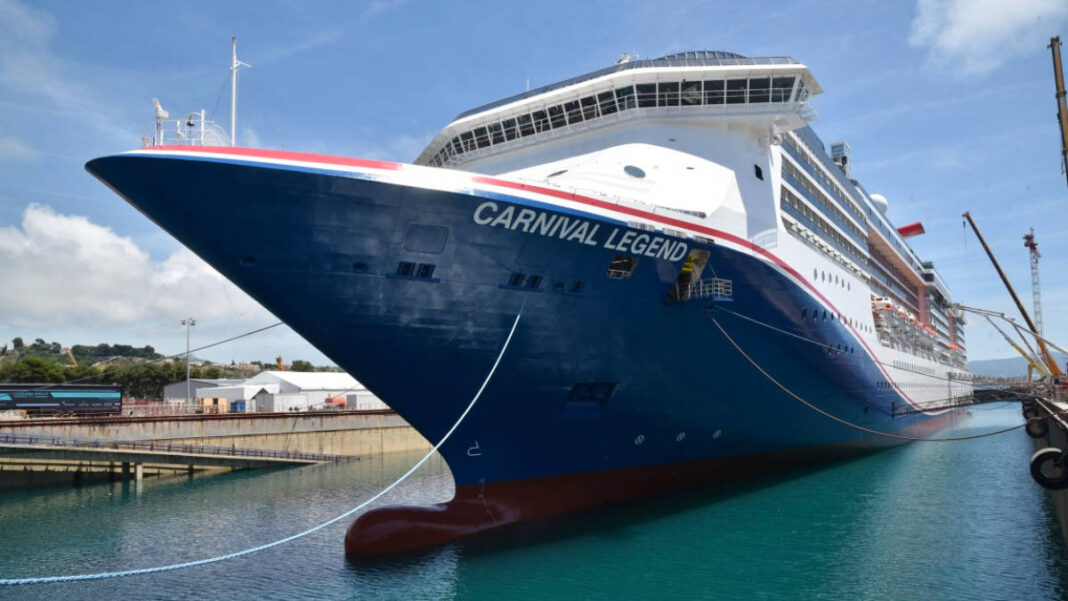 Carnival Ship Nearing End of Dry Dock Upgrades - See the Photos