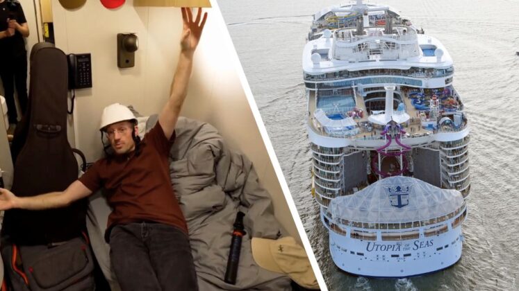 Crew Member Shows Tiny Cabin on Royal Caribbean's Newest Cruise Ship