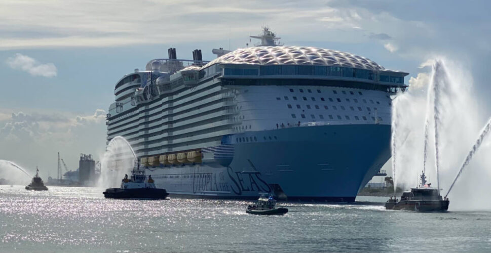 Royal Caribbean's New Utopia of the Seas Gets Spectacular Sendoff