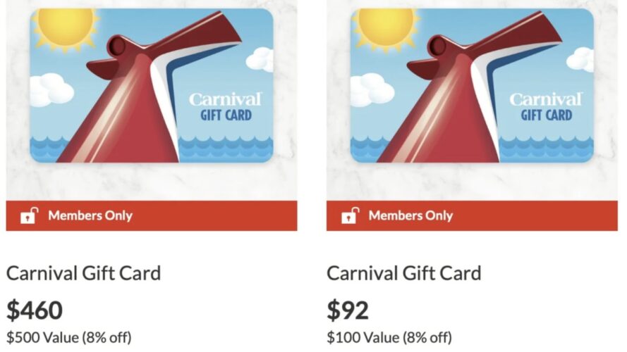 AARP Changes the Discount on Carnival Gift Cards
