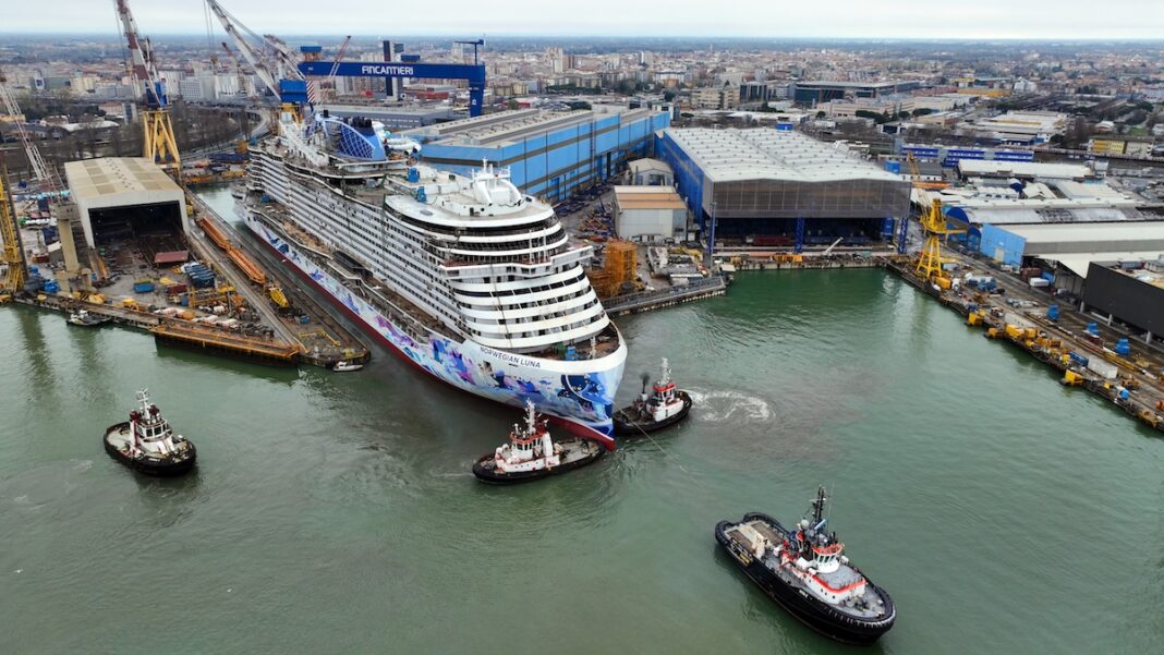 Norwegian Luna Completes Major Construction Milestone
