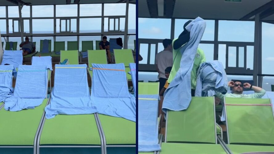 Cruise Ship Entitlement Sparks Outrage Over Unused Pool Chairs