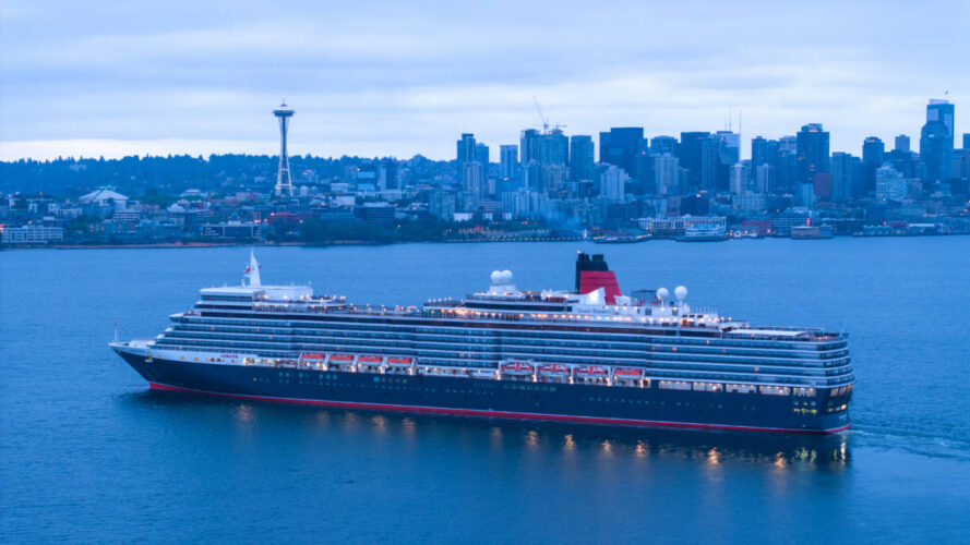 Cunard's Queen Elizabeth Arrives at New Homeport for the First Time