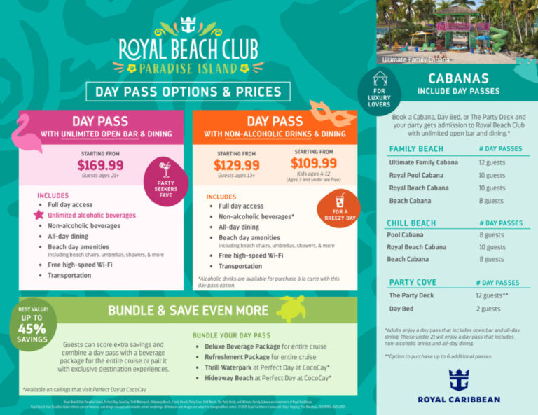 Royal Caribbean Reveals Pricing for New Beach Club as Bookings Open