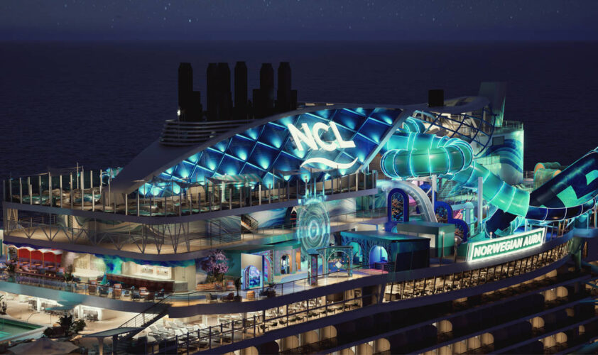 Norwegian Aura Hits the Water as NCL's Biggest Ship Ever Floats Out