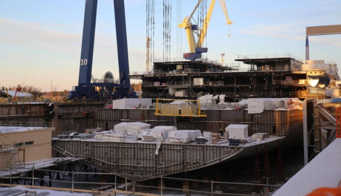 Massive Pearl Structure Installed on Royal Caribbean’s 4th Icon Class Ship