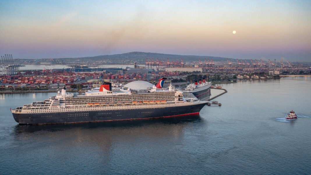 Legendary Cunard Ships Meet for the First Time in 20 Years
