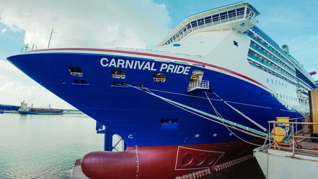 Carnival Pride Returns to Baltimore After Major 22‑Day Dry Dock Upgrade